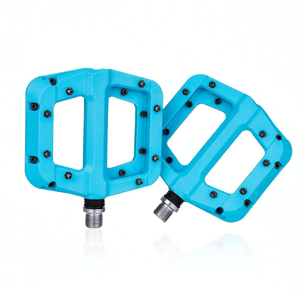 Педали для велосипеда ZTTO из нитрилового волокна 9/16 дюйма с антискользящей платформой плоские с подшипниками для дорожных велосипедов горных велосипедов MTB черный красный синий фиолетовый зеленый размер 124x109x15mm вес 323g в упаковке 2 штуки