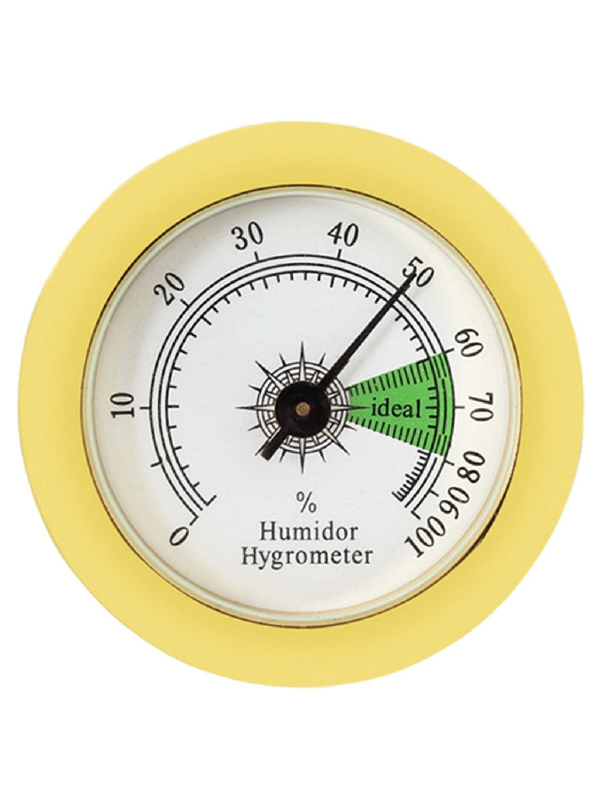 Мини-Гигрометр 50 мм Круглый Сигарный Гигрометр для Хьюмидоров Гитара Скрипка Коробки Для Сигар Бытовой Высокоточный Влагомер Хьюмидор