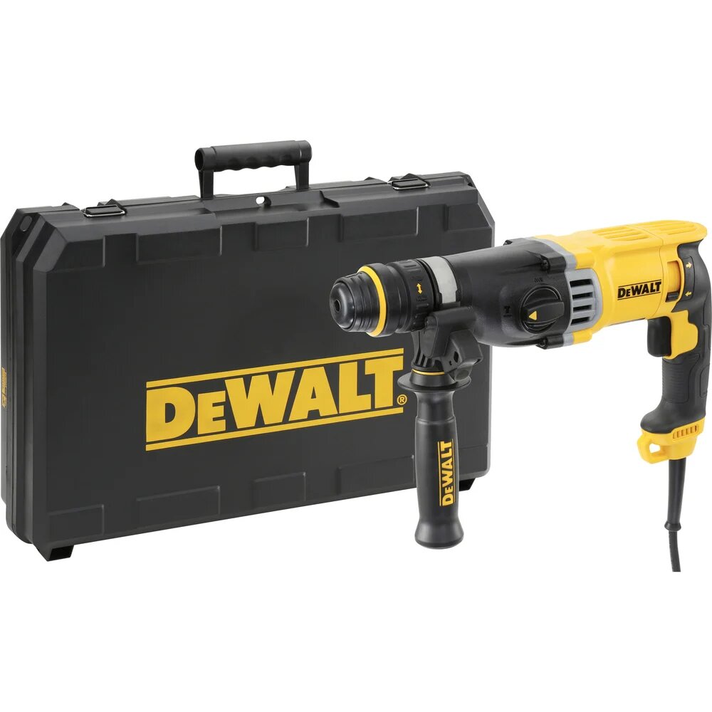 Перфоратор DEWALT D 25144 K, со стандартными битами, без подсветки, SDS‑plus, щеточный мотор, виброзащита — фото 1