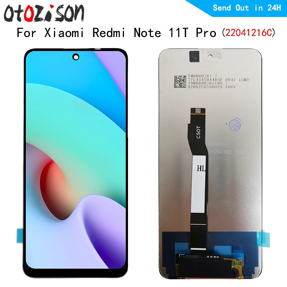 6,6-дюймовый IPS ЖК-дисплей для Xiaomi Redmi Note 11T Pro 22041216 C ЖК-дисплей + LCD No Frame