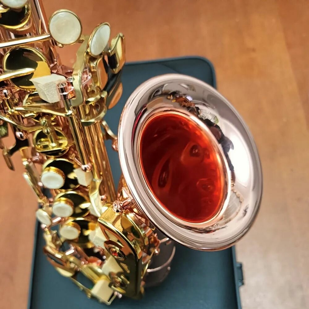 Сопрано-саксофон S992 Bb Key Деревянный духовой инструмент с футляром для саксофона