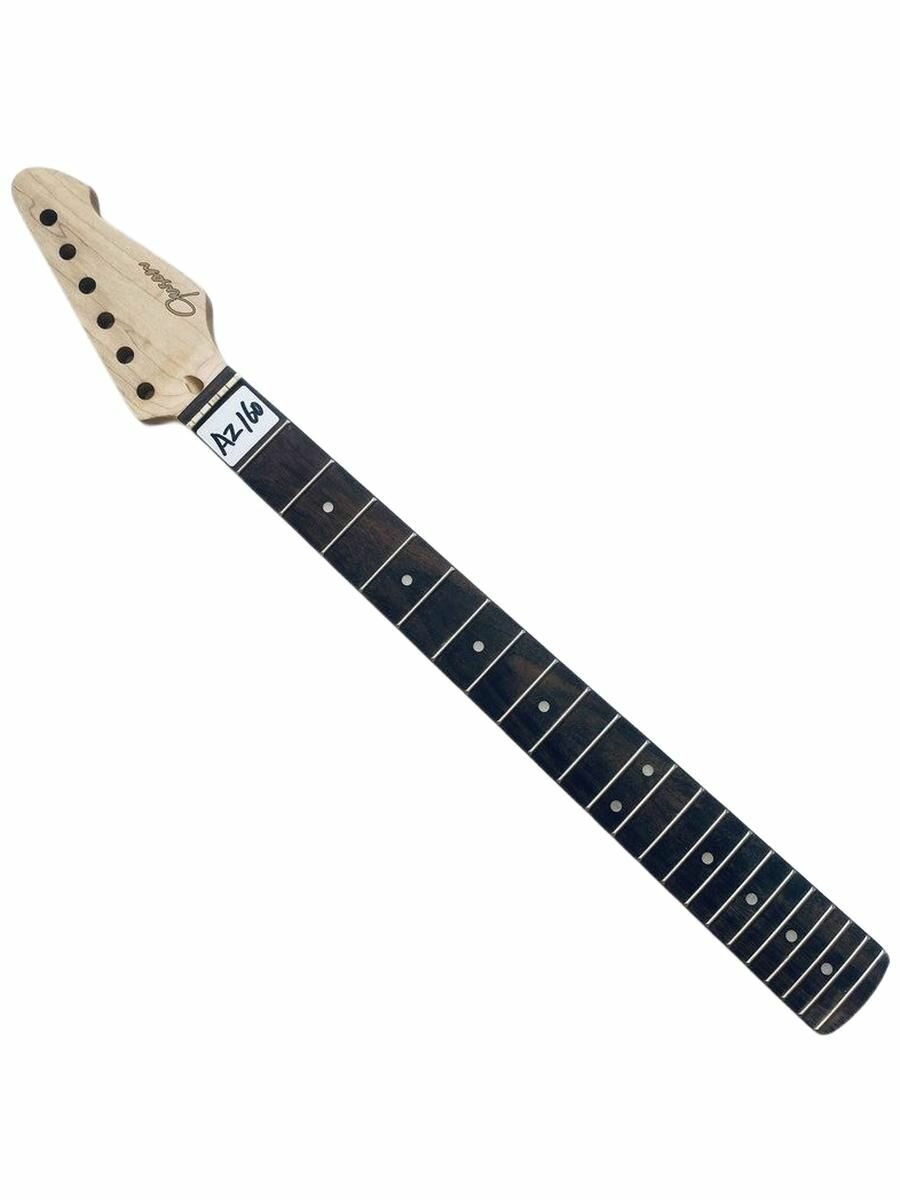 Гриф ST для правшей (6 струн, 22 лада, палисандровая накладка) полуфабрикат в натуральном цвете под DIY, незначительные дефекты поверхности