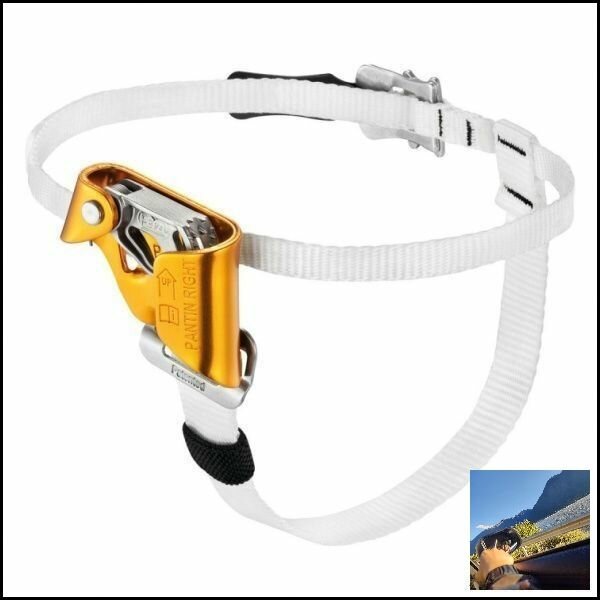 Ножной зажим PETZL PANTIN B02CRA, левый, премиум для альпинизма и спелеологии