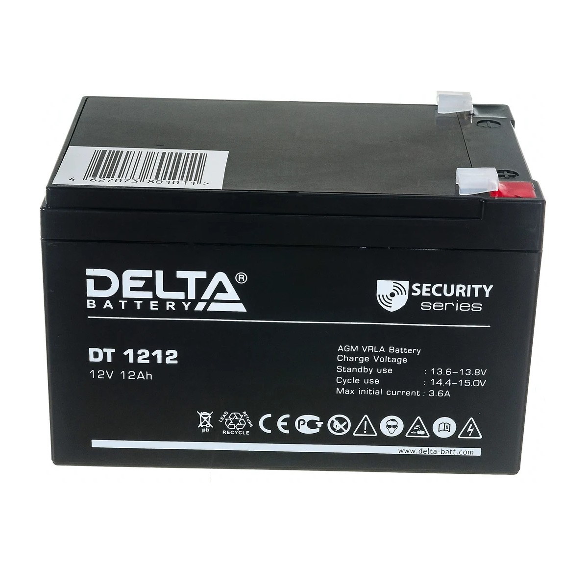 Аккумуляторная батарея для ИБП Delta DT 1212 12V 12Ah черный