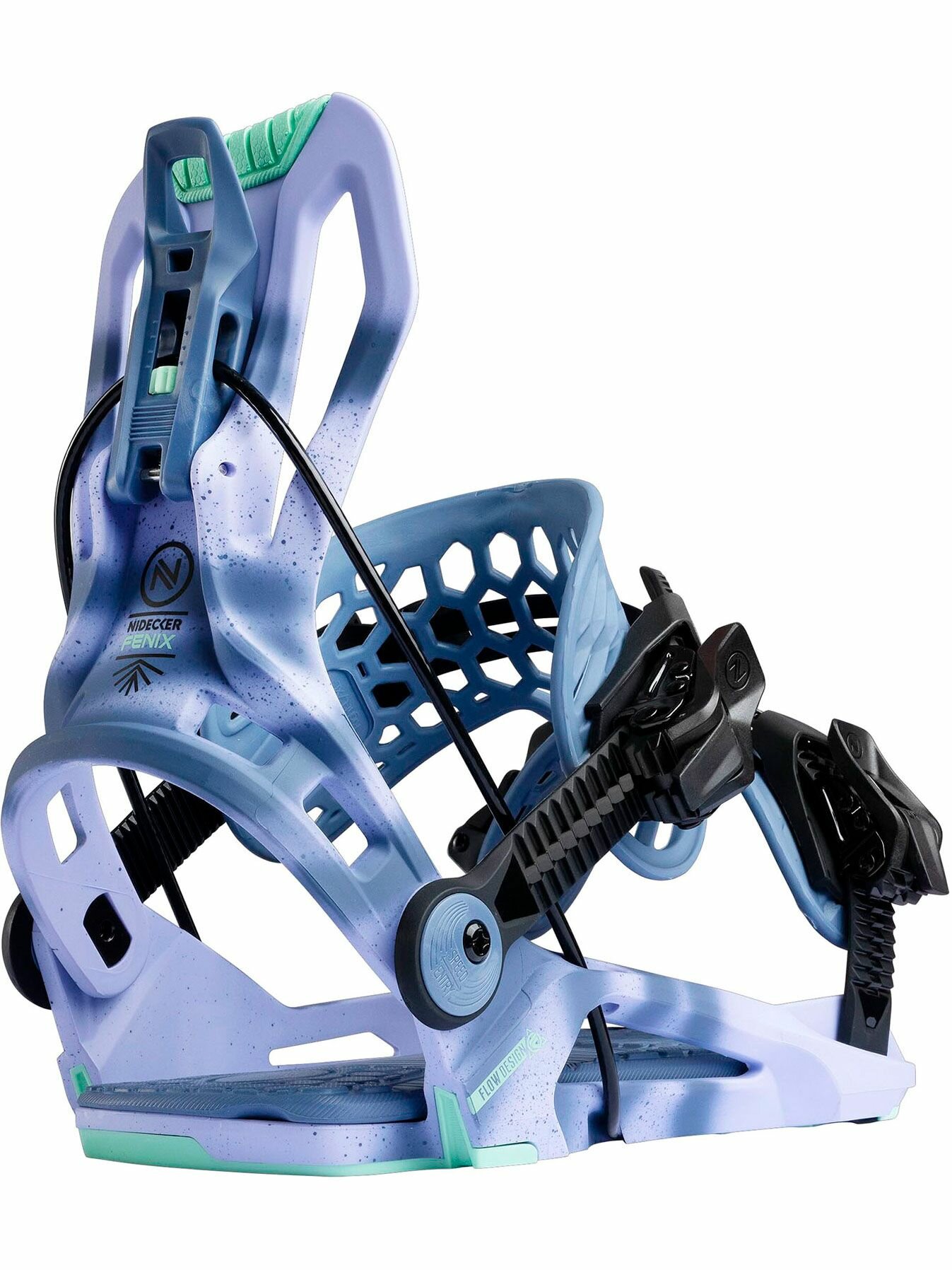 Крепления сноубордические женские FLOW FENIX фиолетовые, размер M