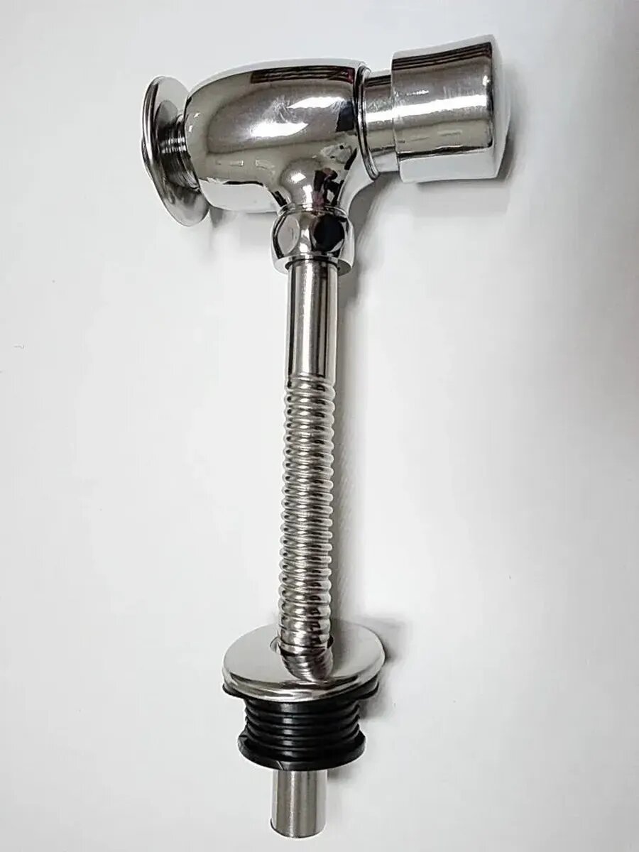 Кран на писсуар нажимной, порционный, латунь, 1/2"