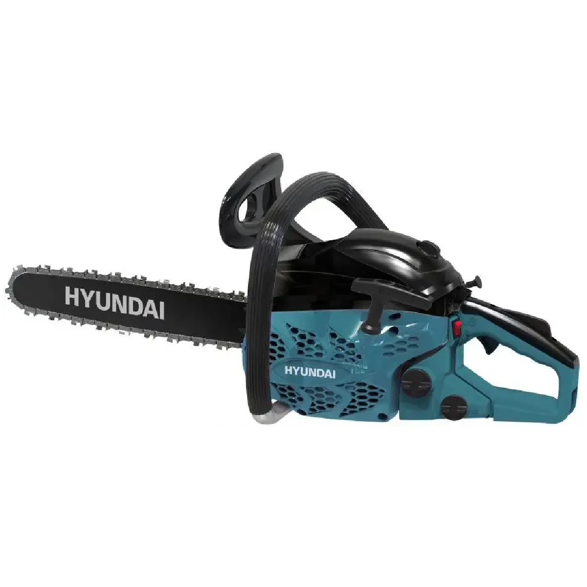Пила цепная бензиновая Hyundai Х 3916, 1500 Вт, 11000 об/мин, синий