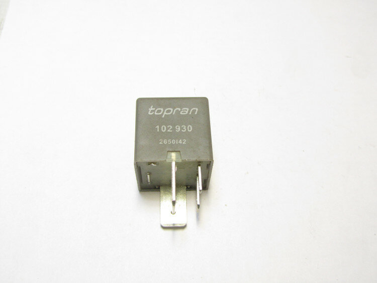 Реле 102930, 2650142 VW Golf 3 Vento 91-97 Passat B3 1988-1993 Шевроле Дэу Опель - Серое - Topran