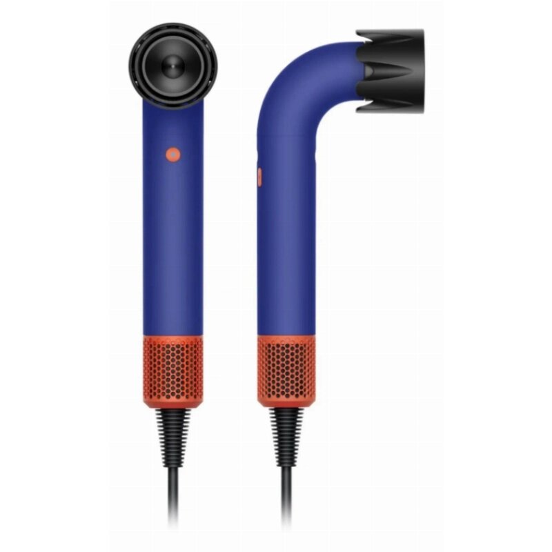 Фен Dyson Supersonic HD18 R Pro Vinca Blue/Topaz, синий, с индикацией, дорожный