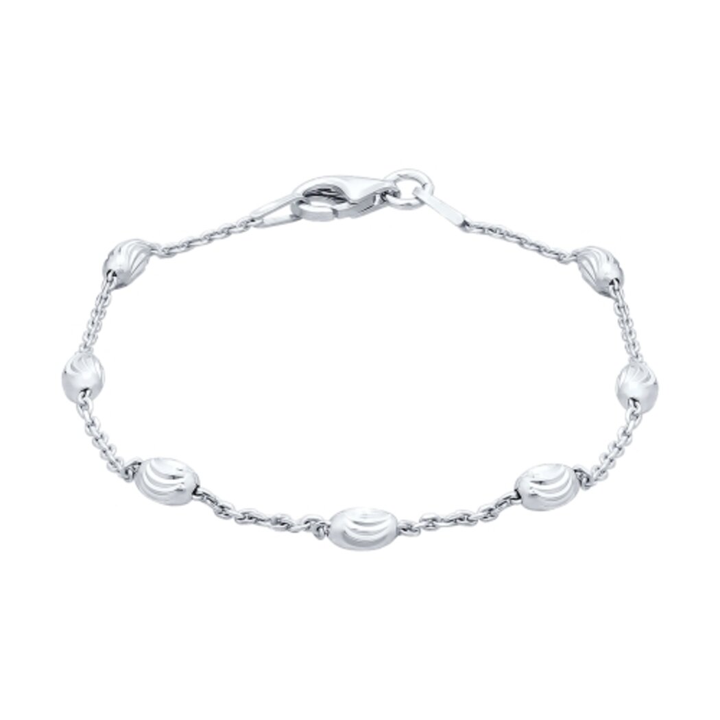 Браслет, серебро, 925 проба, родирование