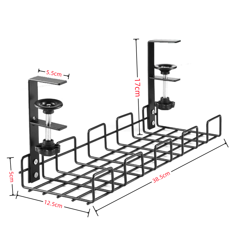 Подстольный органайзер для хранения, коробка для управления кабелями, органайзер для кабелей, держатель для проводов, настольный органайзер без сверления