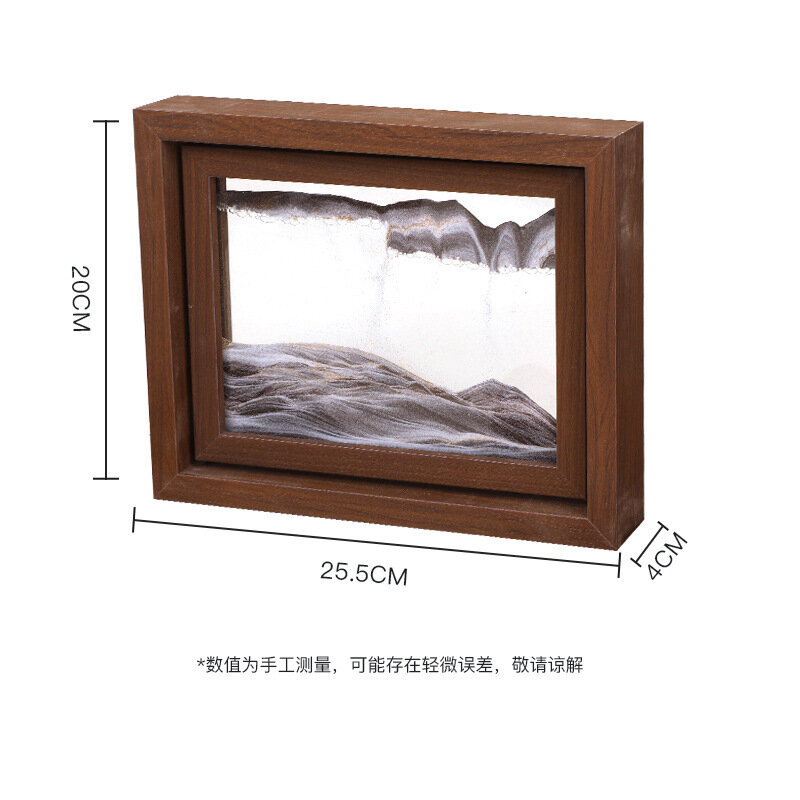 Современная 3D зыбучие пески живопись вращающаяся деревянная фоторамка песочные часы украшение дома гостиная офис декомпрессионные украшения