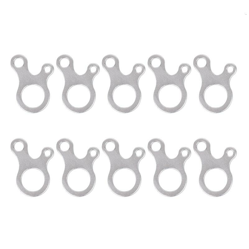 Натяжители троса для растяжек, 10 шт, серебро