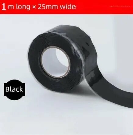 Герметичная лента для труб ПВХ 100х2.5 см - Водостойкий уплотнитель с защитой от протечек (толщина 1 мм, антикоррозийный, ремонт сантехники за 5 минут, 1 рулон)