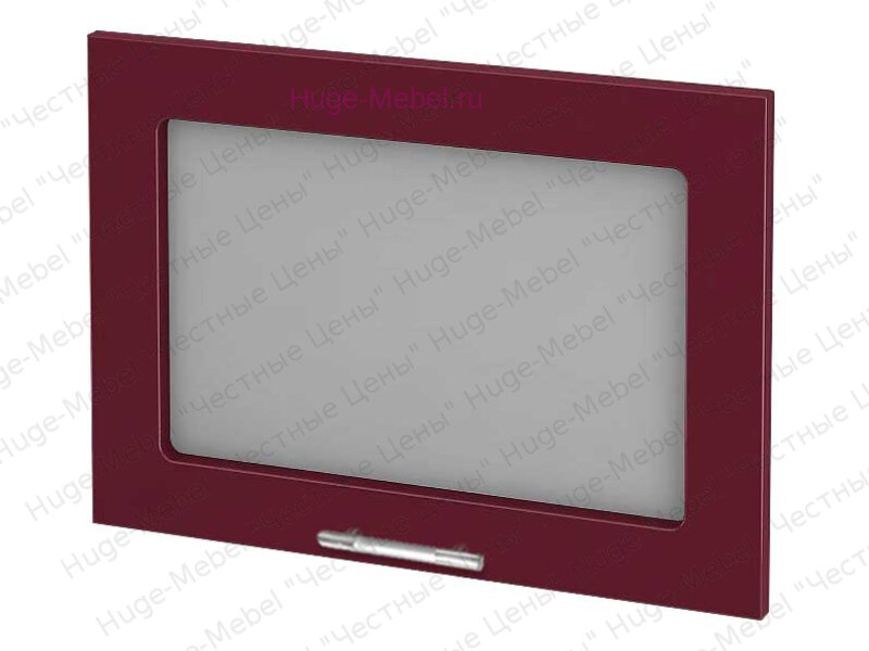 Кухонный фасад Ф-84 бордо глянец (Ксения) Huge Mebel . Ширина 496 Высота 354. Кухонные фасады