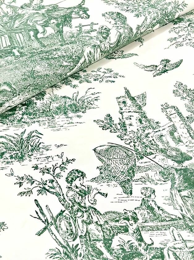 Ткань 150*180см водоотталкивающая Туаль Де Жуи DUCK цвет зеленый