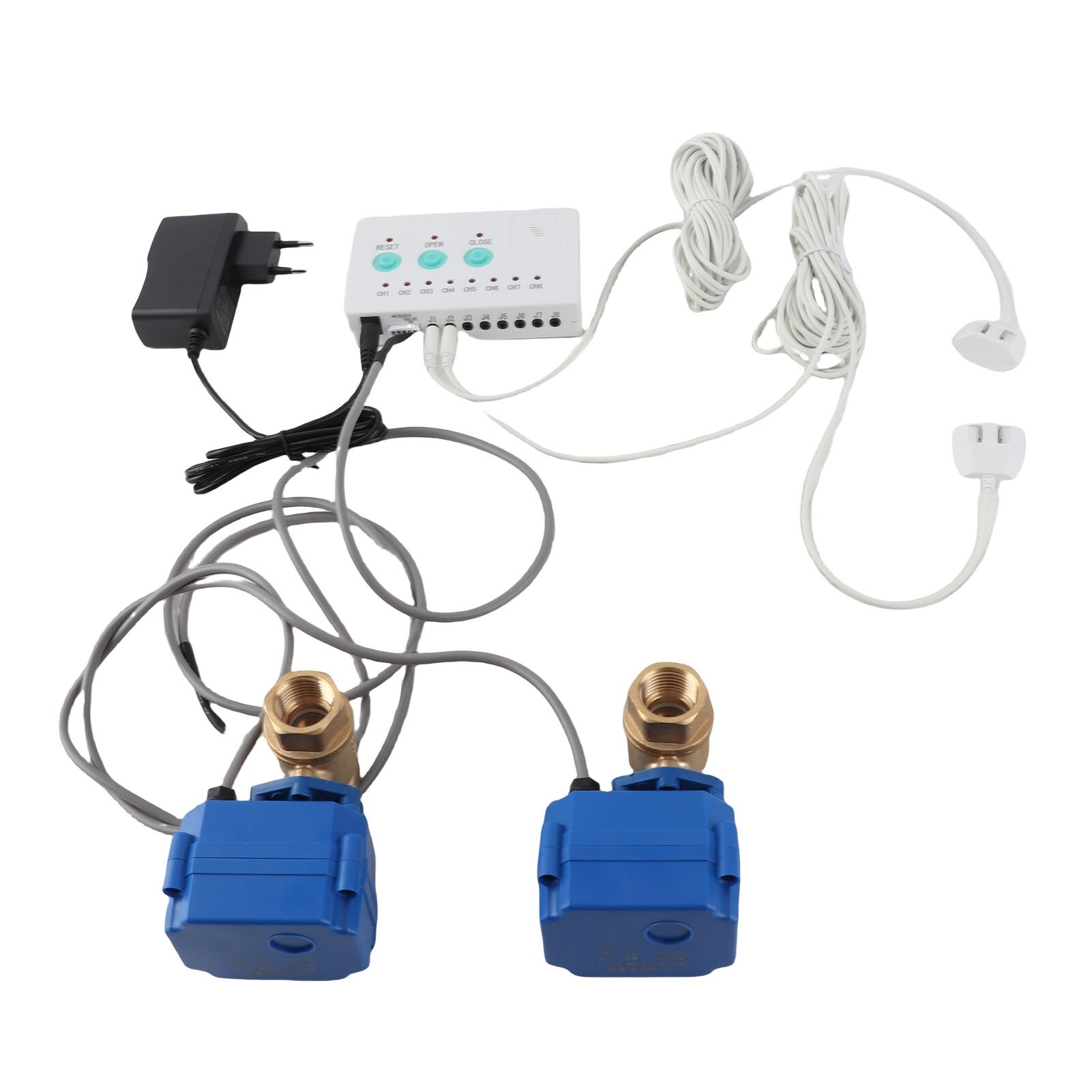 Датчик утечки воды, двойной клапан, звуковая сигнализация, домашний умный детектор перелива