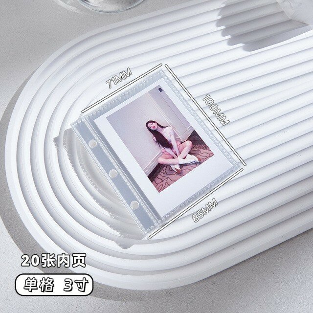 Милый плюшевый щенок-яблоко, одно квадратное карточное альбомное хранилище, высокая эстетика, хранилище для 3inch фото-карточек