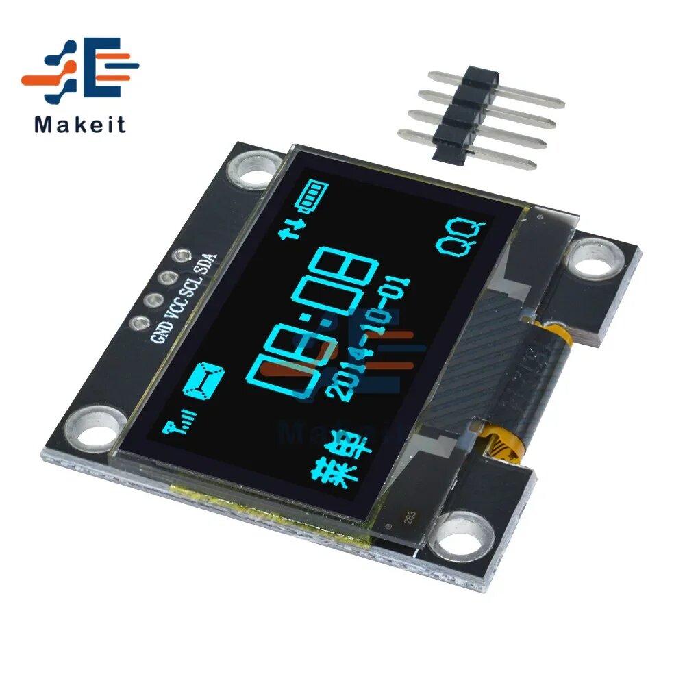 1.3" OLED дисплей синий 128x64