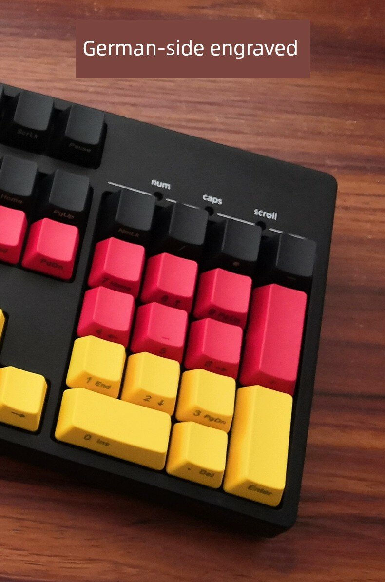 Корейские кейкапы PBT Rainbow Cream Orchid Blue Enchantress, 17 клавиш, с боковой гравировкой, для механических