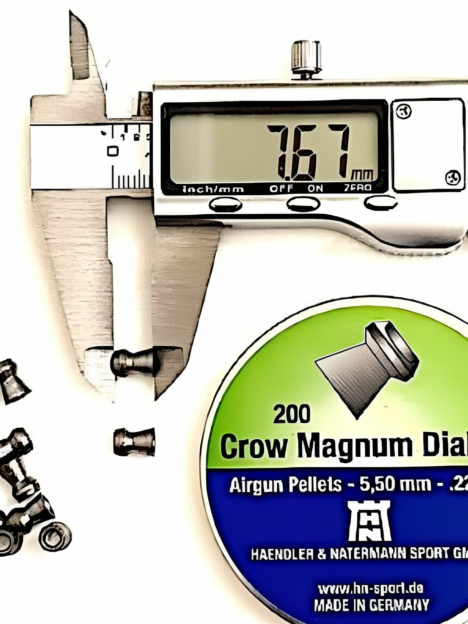 Пули H&N Crow Magnum Diabolo cal. 5,5 mm, уп. 200 шт.