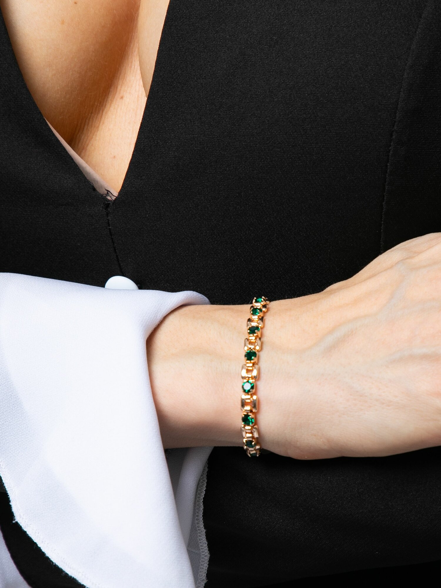 Браслет, искусственный камень