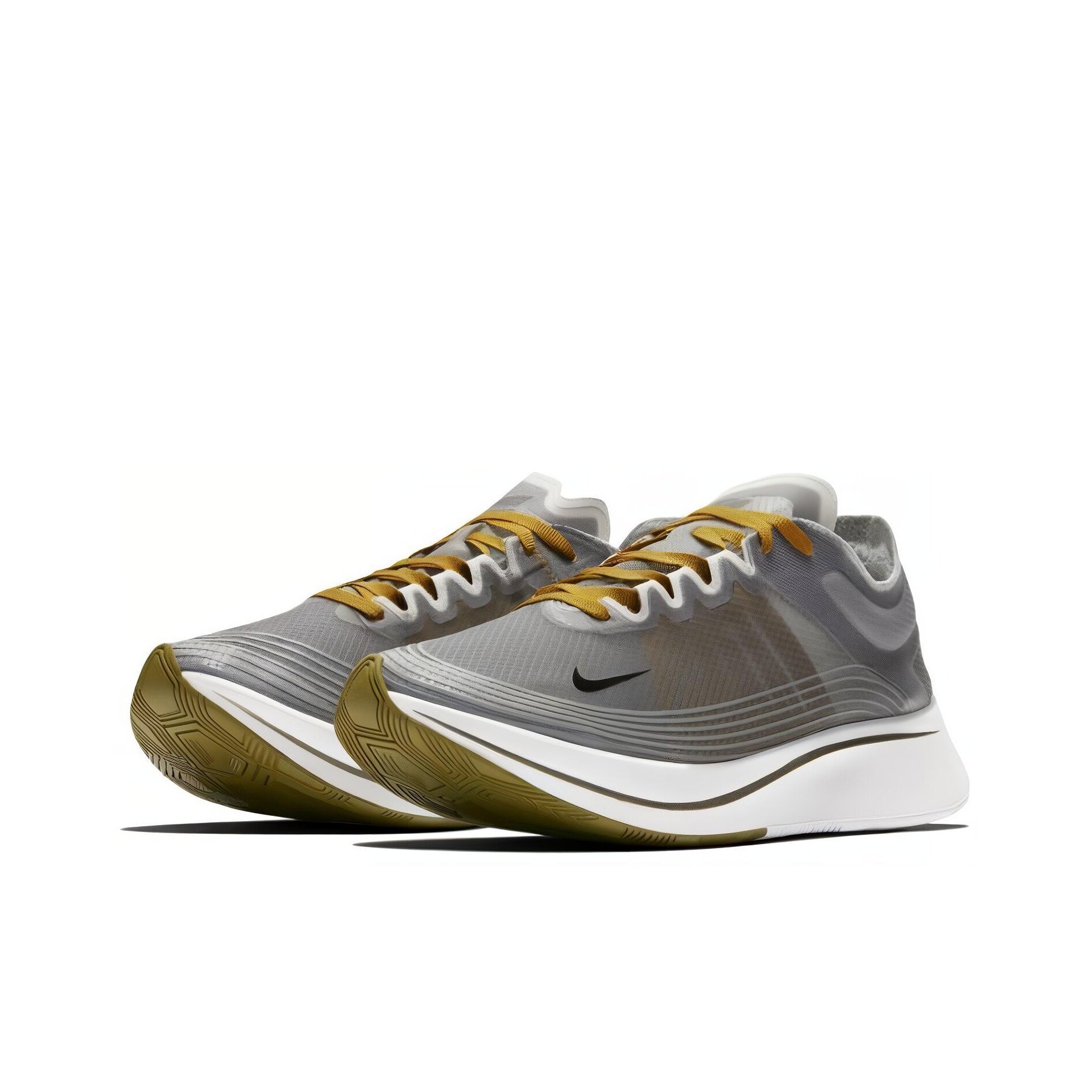 Кроссовки NIKE Zoom Fly SP, размер EU 40 стопа (25CM), gray/brown — фото 1