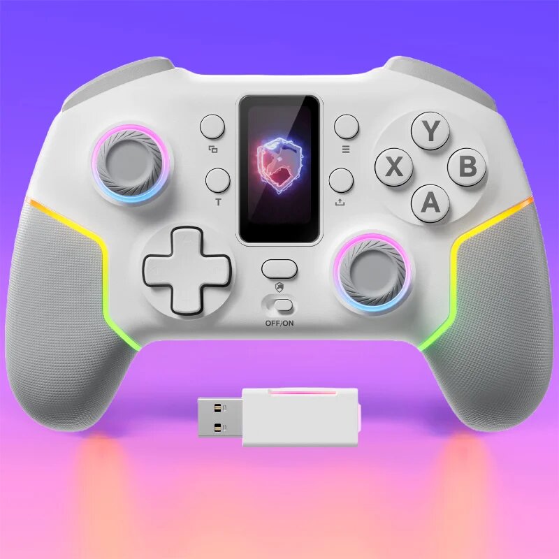 ECHTPower Phantom для ПК/Switch2 Игровой контроллер Bluetooth с интеллектуальным экраном