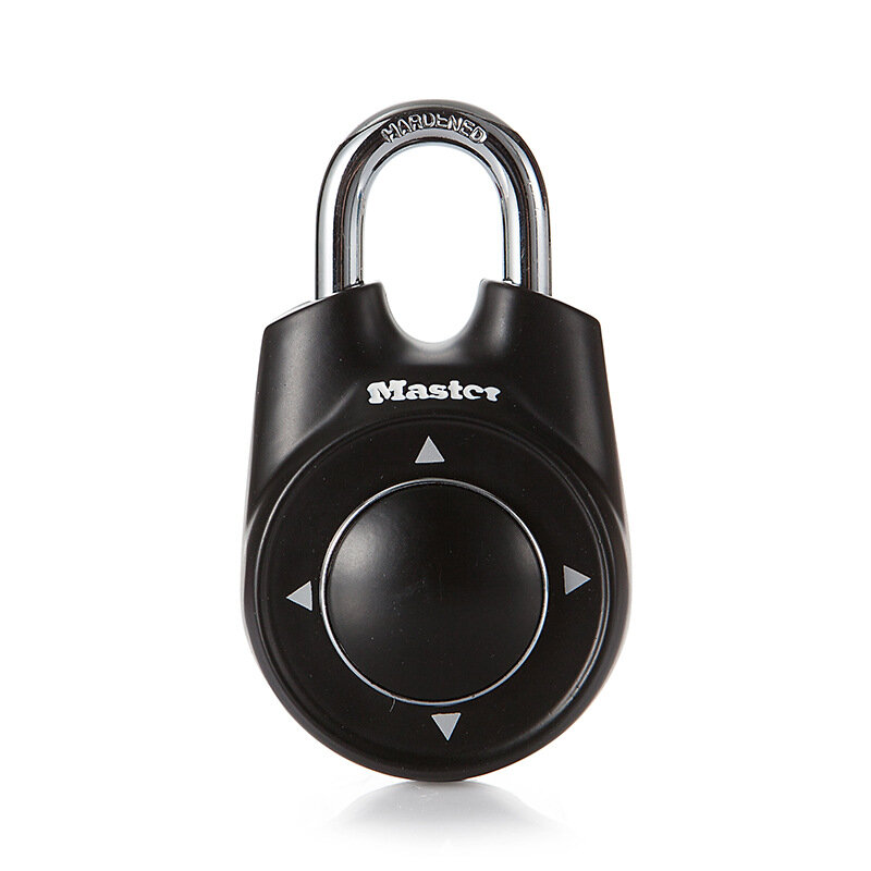 Masterlock Направленный Комбинационный Замок для Шкафа в Спортзале - Черный Ключевой Замок для Рюкзака и Шкафчика