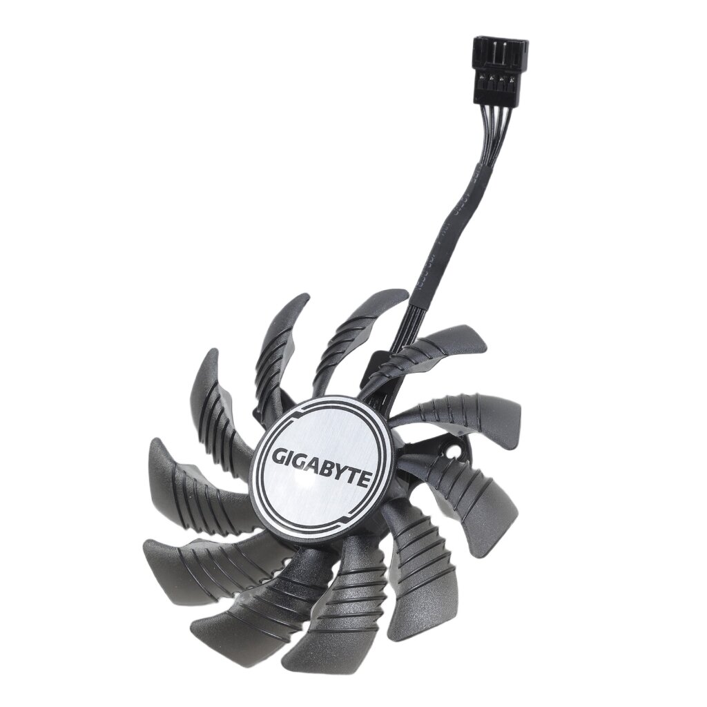 1 комплект вентилятора для видеокарты Gigabyte RTX3060 Magic Eagle – средний вентилятор