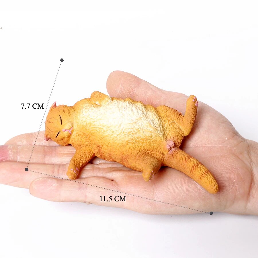 Фигурка кошки лежащей, 11.5x7.7 см, Cat -36
