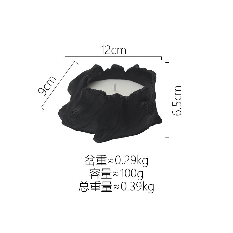 Винтажная антикварная простая керамическая домашняя ароматическая свеча, пустой подсвечник, украшение, контейнер для соевого воска, неправильной формы