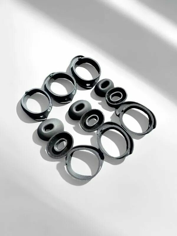 Силиконовые сменные ушные вкладыши для Bose QuietComfort Earbuds Ultra Shark 3rd Generation,(Крылья+Ушная пробка)