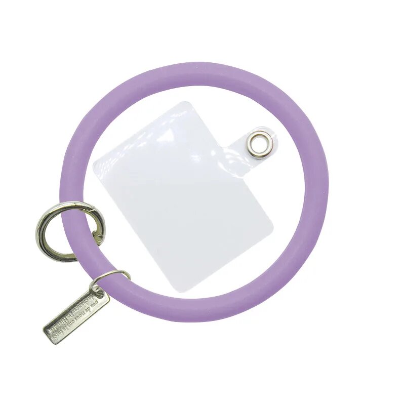 Универсальное подвесное кольцо для мобильного телефона, мягкий силиконовый ремешок, браслет с защитой от потери, браслет для iPhone, Xiaomi, Samsung, брелок Purple