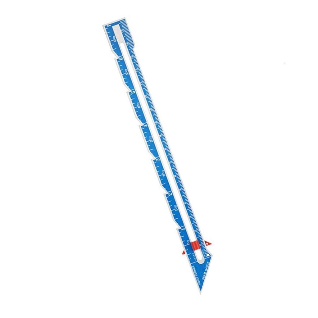 Многофункциональная швейная линейка Швейный калибр Линейка для квилтинга из ткани Портновская линейка Швейный измерительный инструмент для вязания