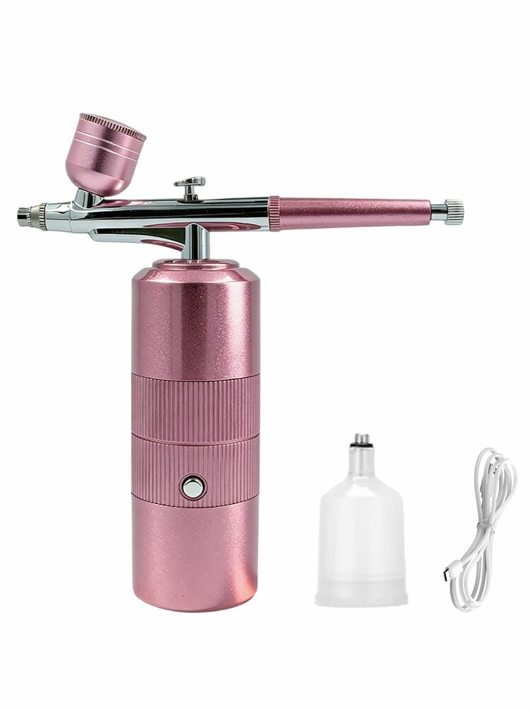 Беспроводной портативный Аэрограф с аккумулятором и компрессором для творчества, моделизм, украшение тортов, маникюр, косметология и др. сферы