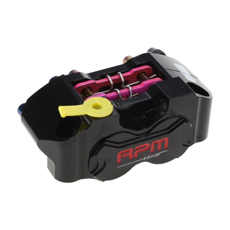 Передний суппорт дискового тормоза, 4 поршня, радиальное крепление, 82 мм, Черный