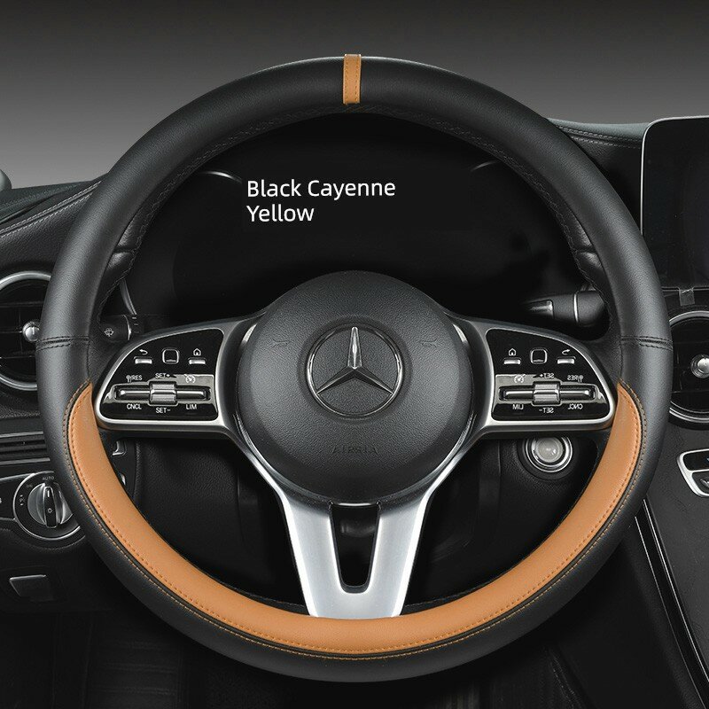 Чехол на руль из кожи Наппа, нескользящий, впитывающий пот, ультратонкий чехол на руль для мужчин и женщин, новый