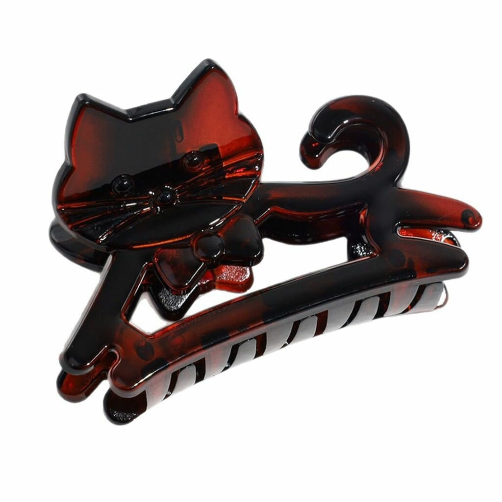 Фиксирующие Аксессуары Для Волос С леопардовым Рисунком Cute cat-Винно-красный