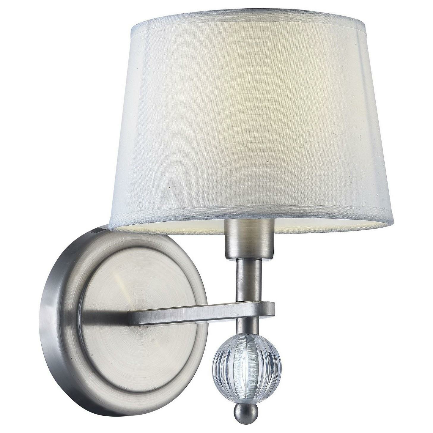 Бра Freya Milena FR5679WL-01N цвет неокрашенный, никель На монтажной пластине Классический