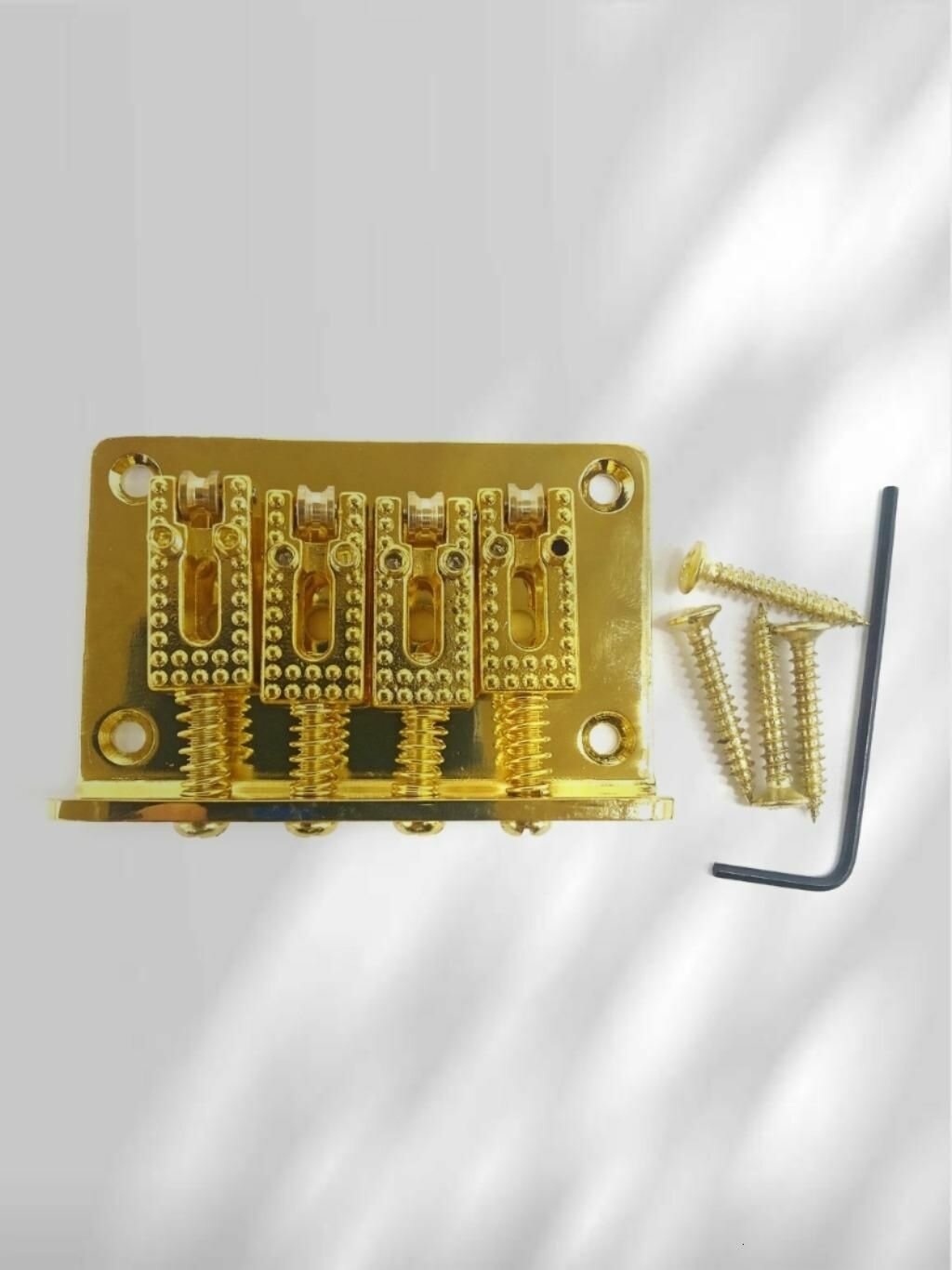 Гитарный роликовый бридж Hardtail, Золото