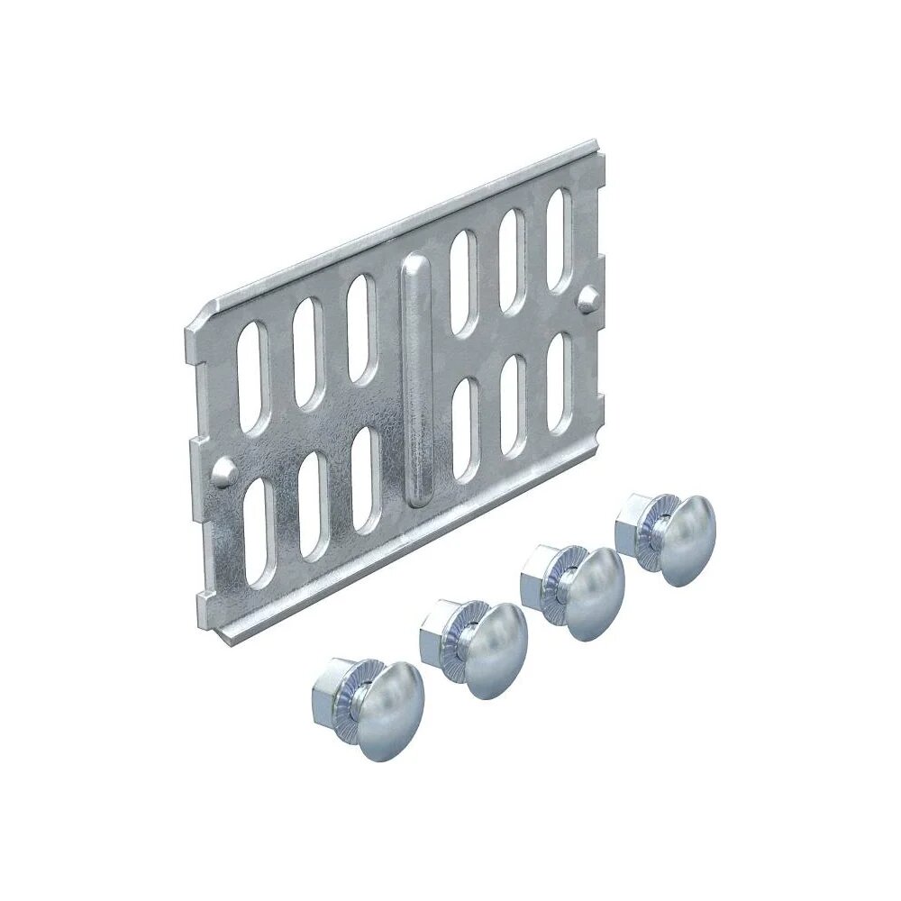 Соединитель OBO Bettermann RLVK 60 FS, продольный, для листовых лотков, L=100, сталь, конвейерный цинк (10 штук/упаковка) 6067093