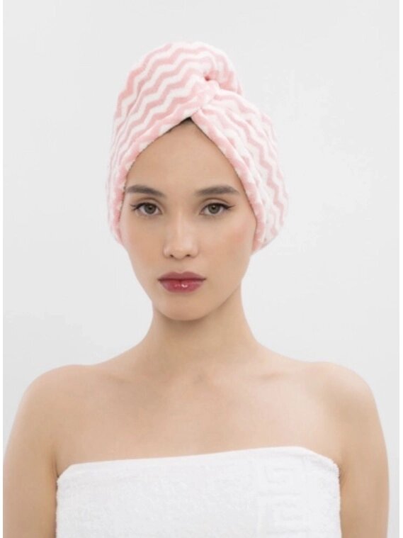 Чалма полотенце из микрофибры для сушки волос, банное полотенце для волос , тюрбан , шапочка