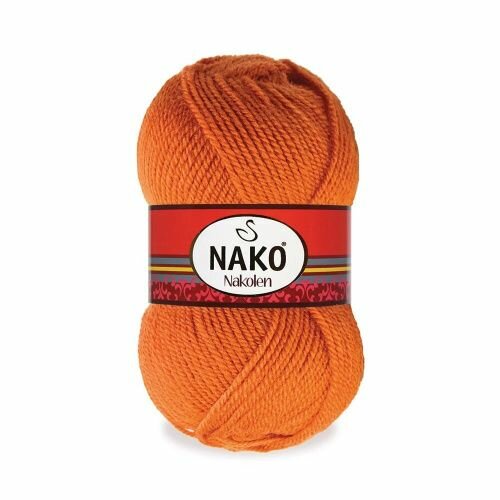 Пряжа Nako Nakolen 6963 (5 мотков по 100г/210м) оранжевый