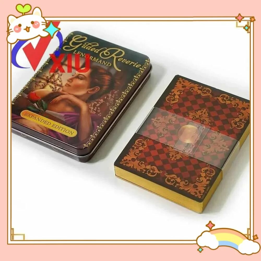 Карты Таро Золотые Мечты Ленорман (Версия с железной коробкой) / Gilded Reverie Lenormand