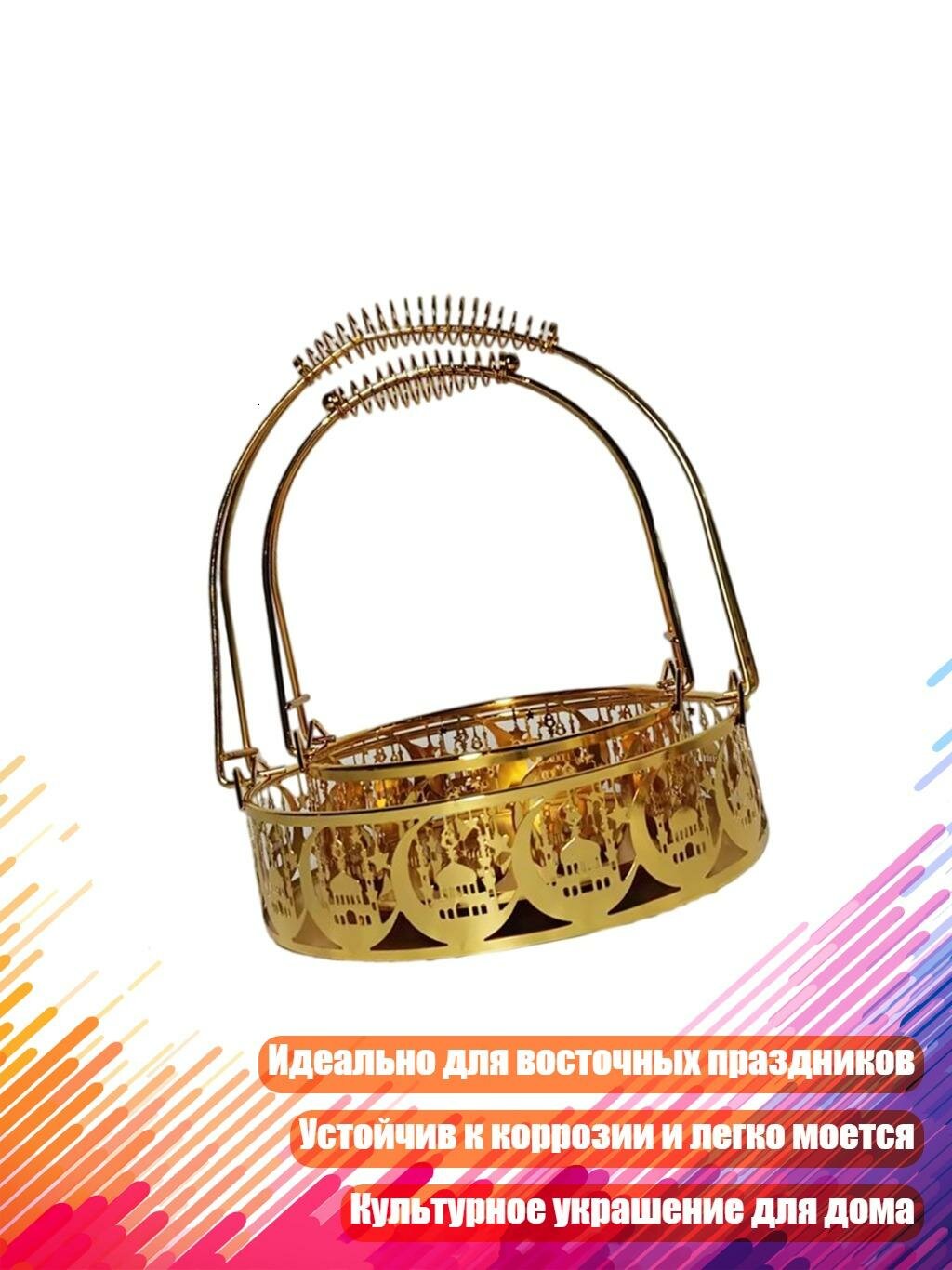 Набор из 2 элегантных фруктовых блюд, Гальваническое золото