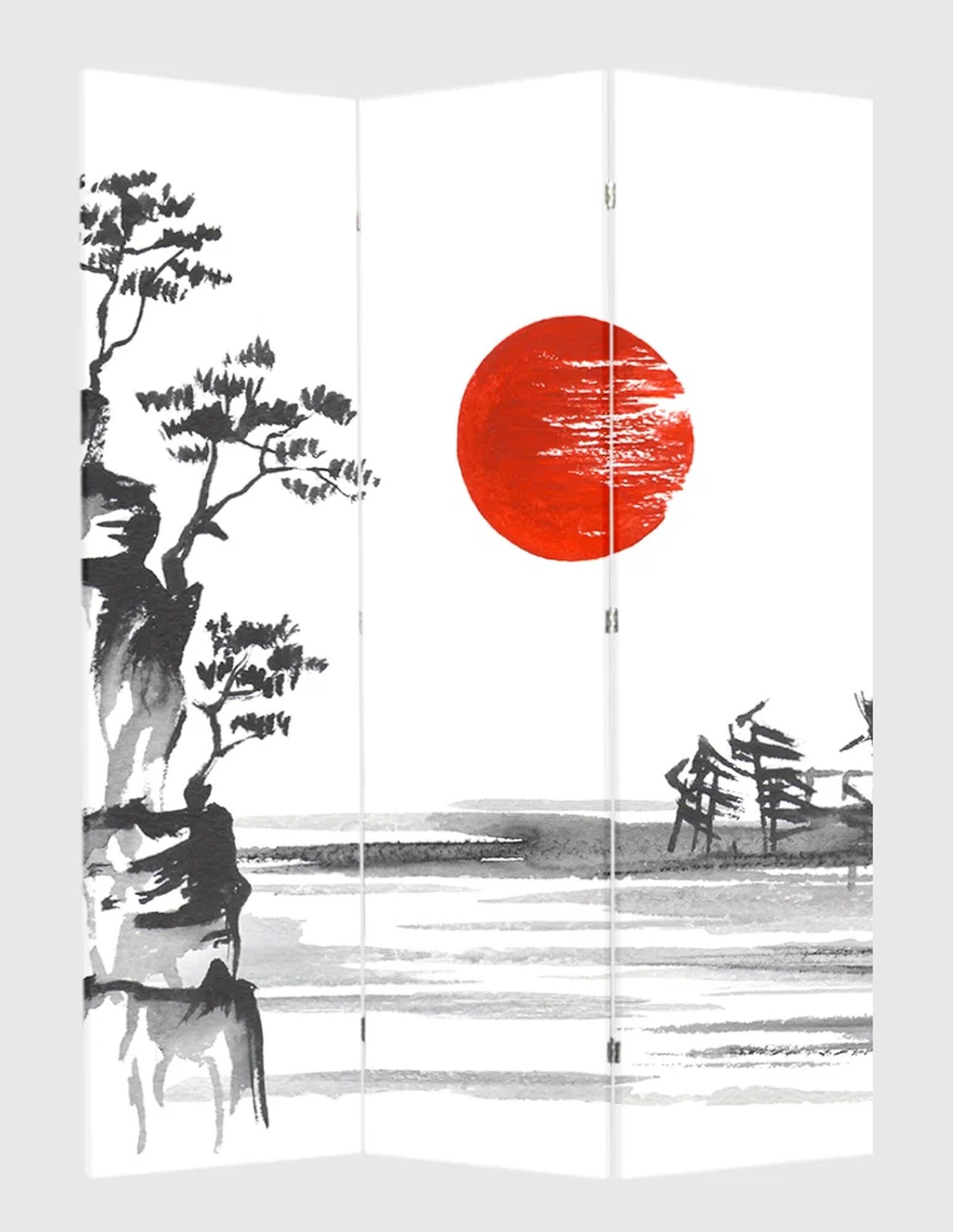 Ширма перегородка для зонирования «СКТ Бансай Суми» - 3б, размер 180х135/45 см