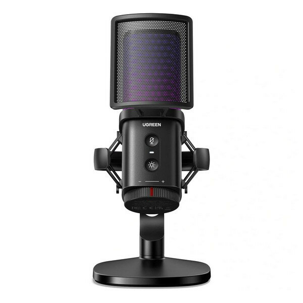 Микрофон настольный Ugreen CM581 USB-C Desktop Microphone 20Hz-20kHz (65629) черный