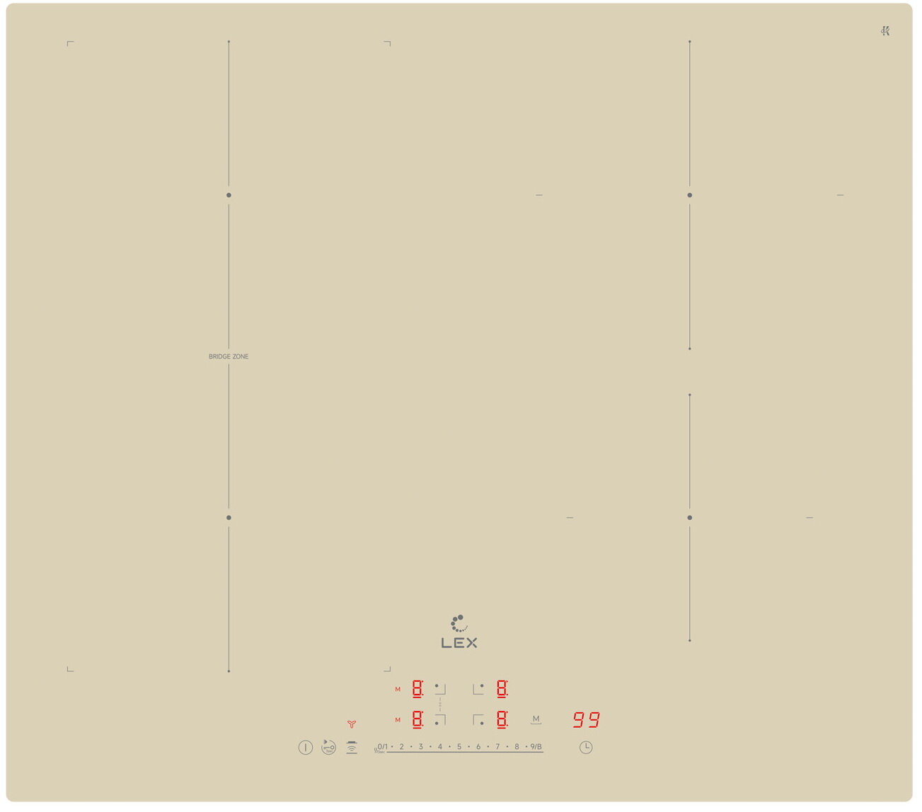 Электрическая варочная панель LEX EVI 641A I IV