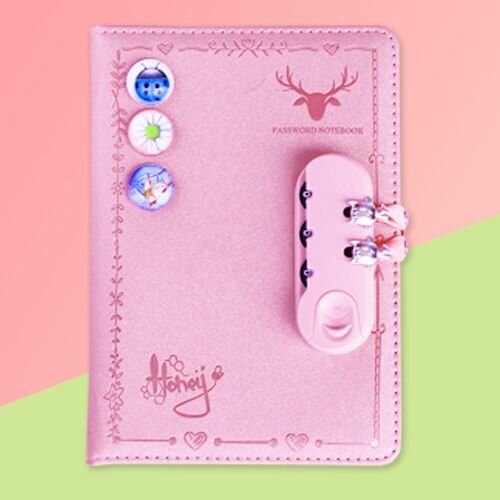 Запираемый дневник для учеников начальной школы, милый блокнот с паролем для девочек, блокнот с паролем интернет-знаменитости, подарок на день рождения, памятный
